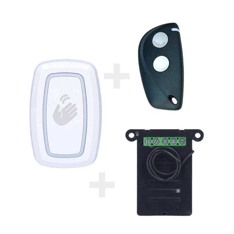 CDVI Set RX Cube Empfänger, Handsender und schwarzem Wandsender | Torix.de