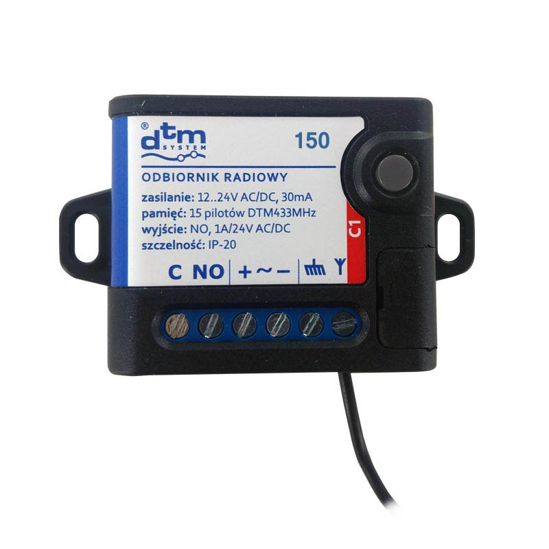 DTM Funkempfänger Nano V2 -150 12-24 Volt 433 MHz | kompetenter Fachhandel | Torix.de